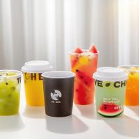 China Personalized 500ml 700ml Frosted Injection Molded PP Plastic Cups with Lids for sale
