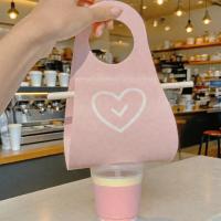 China Portable Takeaway carry Coffee Thickened Kraft Paper Paper Cup Holder for sale