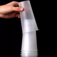 China 500ML Boba Bubble Tea Hard Premium PP Cups for Cold Drinks for sale