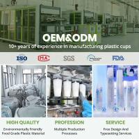 China Printed Logo Disposable Transparent Matte PP Cup U Shape Milk Tea Plastic Cups for sale