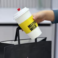 China Full Color Printed Eco-Friendly Recycled Kraft Double Wall Corrugated Paper Cup Sleeves for sale
