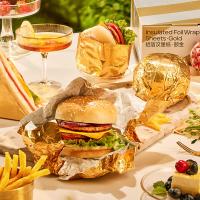 China Food Grade Disposable Insulated Oil-proof Hamburger Wrap Foil Paper for sale