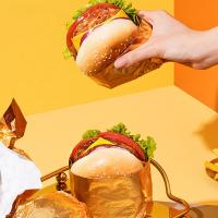 China Food Grade Disposable Insulated Oil-proof Hamburger Wrap Foil Paper for sale