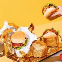 China Food Grade Disposable Insulated Oil-proof Hamburger Wrap Foil Paper for sale