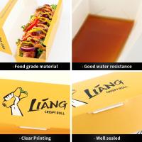 China Food Grade Packaging Kraft Paper Boxes Food Sandwich Container Hot Dog Box for sale