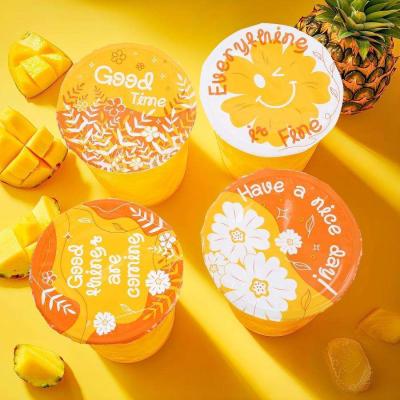 China PET/PP/PS/PE Boba Bubble Tea Cup Sealing Packaging Film Roll for sale