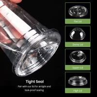 China 12/14/18/20/24/16oz PET Disposable Clear Ice Coffee Plastic Cups for sale