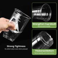 China 12/14/18/20/24/16oz PET Disposable Clear Ice Coffee Plastic Cups for sale