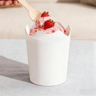China Disposable Single Wall Custom Logo Paper Ice Cream Cup – MC Flurry Style Cups for sale