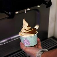 China Customized Branded 2oz 4oz 6oz 8oz Disposable Ice Cream Paper Cup for sale