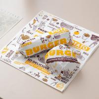 China Food Grade Sandwich Wrapper Hamburger Packaging Sandwich Burger Wrapping Paper for sale