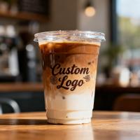 China Multi-capacity Smoothie Cold Drink Iced Coffee Disposable PET Cup with Lid for sale