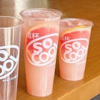 China Custom Logo 20oz 24oz PET Cold Drinks Disposable Plastic Milk Tea Cups with Lid for sale