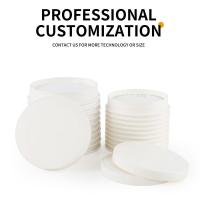 China Pulp Molding Easy Open Round Shape Hot Cold Beverage Paper Cup Lids for Takeout Use for sale