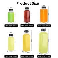 China Food Grade  250ml 350ml 500ml 1000ml Empty Square PET Bottles for sale
