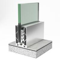 China Custom Aluminum U Profile Glass Railing U Channel Base For Balcony Balustrade for sale