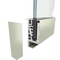 China Custom Aluminum U Profile Glass Railing U Channel Base For Balcony Balustrade for sale