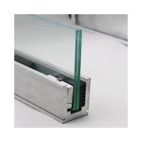 China Custom Aluminum U Profile Glass Railing U Channel Base For Balcony Balustrade for sale