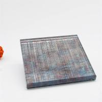 China Solid Acid Etched Patterned Flat Glass For Industrial Workshop Bathroom for sale