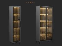 China 12mm Thick Glass Display Book Case Customized Bookshelf And Display Cabinet for sale