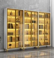 China 12mm Thick Glass Display Book Case Customized Bookshelf And Display Cabinet for sale