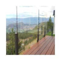 China U Channel Glass Balustrade Outdoor Custom Glass Balustrade Handrail for sale