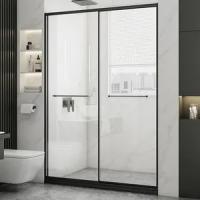 China Hotel Shower Glass Panel 6mm-15mm Frameless Tempered Glass Shower Enclosure for sale