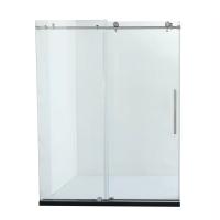 China 10mm Frosted Glass Sliding Shower Doors Explosion Proof Shower Glass Panel for sale
