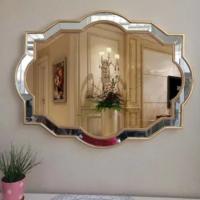 China 3D Design Glass Wall Mirror Beveling Edge Art Deco Mirror for sale