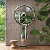 China Customized Wall Mirror Glass Silver Frame Glass For Apartment Home for sale