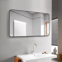 China Minimalist Custom Bathroom Mirrors Framed Custom Cut Mirror Glass for sale