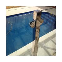China 12mm Laminated Glass Railing Tempered Swimming Pool Glass Fence for sale