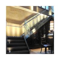 China 6+6mm Laminated Glass Guardrail Courtyard Tempered Glass Staircase for sale