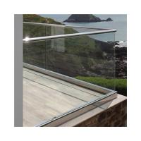 China CCC Laminated Railing Glass Aluminium Framed Glass Handrail For Balcony for sale