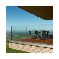 China Balcony Stainless Glass Railing Laminated Pool Safe Glass Fencing for sale