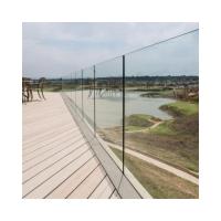 China Aluminum Laminated Glass Guardrail 8mm 10mm Balcony Tempered Glass Railing for sale