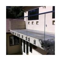 China Decorative Aluminum Glass Railing Modern Aluminium Glass Balcony Railing for sale