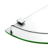 China Stainless Steel 3 Tier Glass Shelf CCC Wall Mounted Glass Shelf for sale