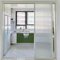 China Decorative 10mm Framed Tempered Glass Sliding Door For Kitchen Room for sale