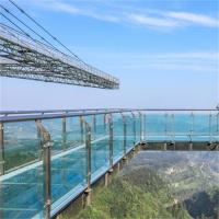 China Laminated Glass Floor Walkway CCC Approval Glass Stair Way Customized for sale