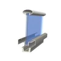 China Aluminum Alloy Profile Tempered Glass Railing Accessories For 8mm To 12Mm for sale