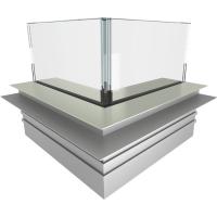 China Balustrades Aluminum Profiles for Frameless Tempered Glass Railing for sale