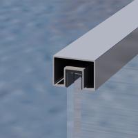 China 12mm Laminated Glass Railing Balustrade Profiles Aluminum Profile for sale