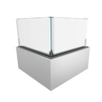 China CCC U Shape Led Aluminum Channel Commercial Glass Handrail Base Profiles for sale
