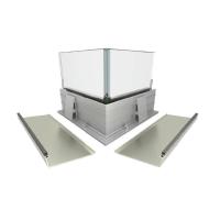 China Staircase U Shape Aluminium Profile Frameless Glass Railing Aluminium U Channel for sale