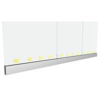 China Staircase Glass Railing Aluminum Profile Interior Tempered Glass Railing Design for sale