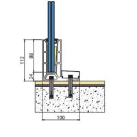 China 8+8mm Tempered Laminated Aluminium U Profile Channel System for sale