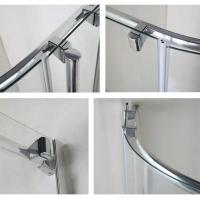 China Aluminum Profile Glass Door Frame Wardrobe Closet Glass Hardware for sale