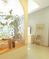 China Patterned Tempered Glass Art Textured Shower Living Room Partition Glass for sale