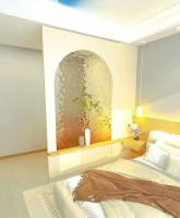 China Patterned Tempered Glass Art Textured Shower Living Room Partition Glass for sale